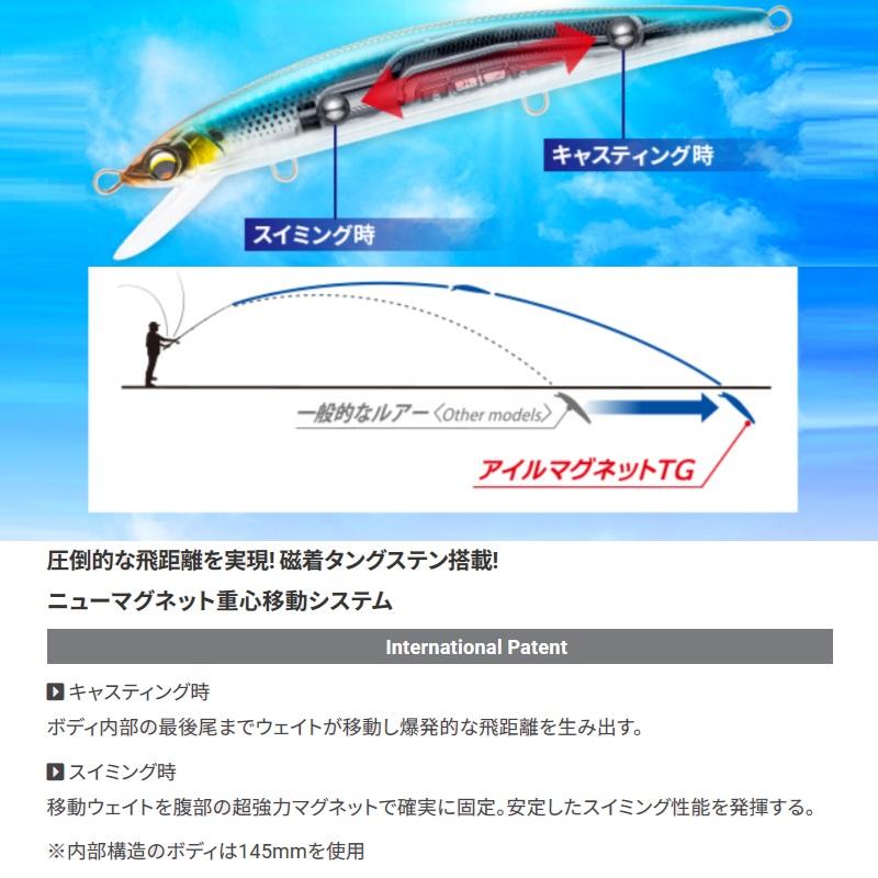 DUEL デュエル F1258-MKBK アイルマグネット TG ミノースリム 145F 09 MKBK マットケイブルーコノシロ : 釣具の ...