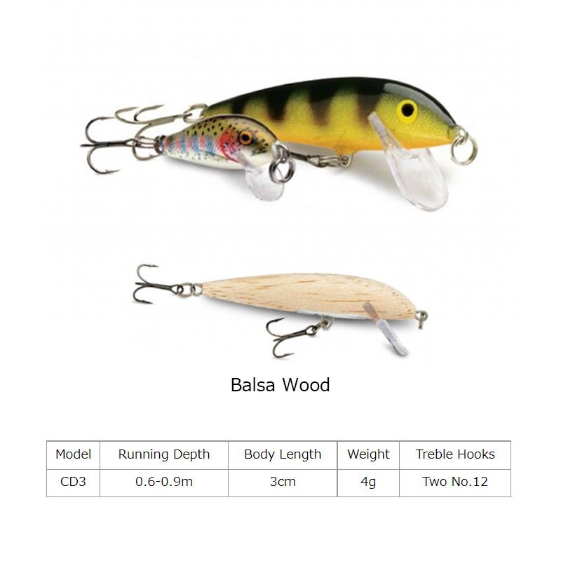 ラパラジャパン CD3-RT カウントダウン 3cm RT : 釣具のFTO - 通販 - Yahoo!ショッピング