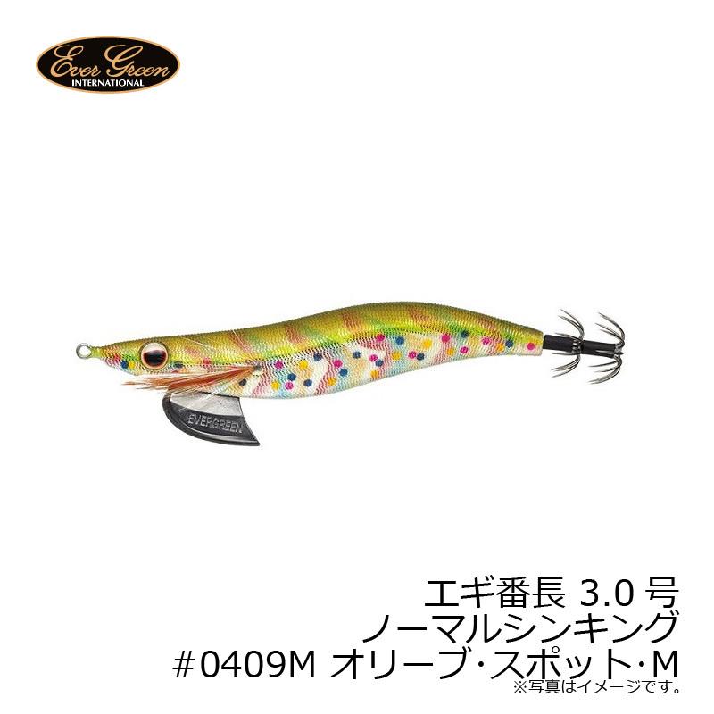 EverGreen エバーグリーン エギ番長 3.0号 ノーマルシンキング #0409M オリーブ・スポット・M : 釣具のFTO - 通販 ...