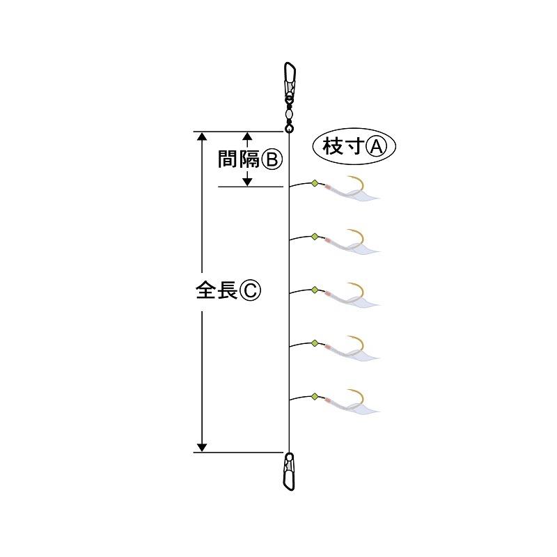 Gamakatsu がまかつ S161 堤防アジサビキ 3-0.6 ケイムラスキン : 釣具のFTO - 通販 - Yahoo!ショッピング