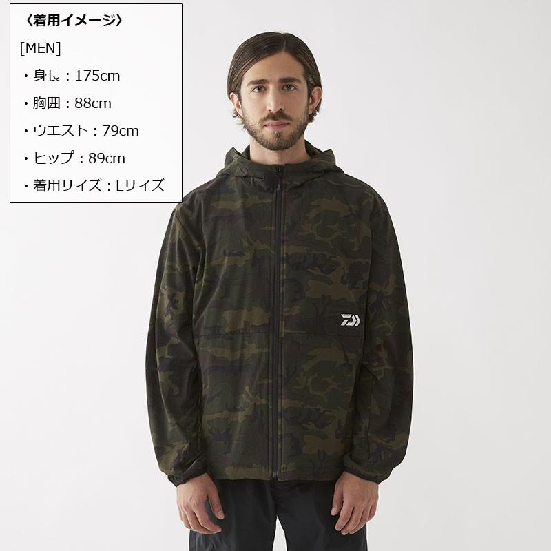 DAIWA（ダイワ） DJ-93009 ストレッチ フルジップフーディー スチールグレー M / 防寒ウェア 防寒ジャケット 【在庫限り特価 ...