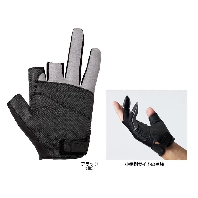 ダイワ DG-7222 ソルトゲームグローブ 3本カット ブラック M : 4550133241932 : 釣具のFTO - 通販 - Yahoo!ショッピング