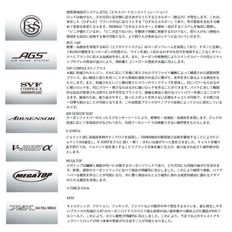 ダイワ シルバーウルフ EX 76MLB-S / チニング ロッド 竿 森浩平 モリゾー : 4550133338458 : 釣具のFTO - 通販 - Yahoo!ショッピング