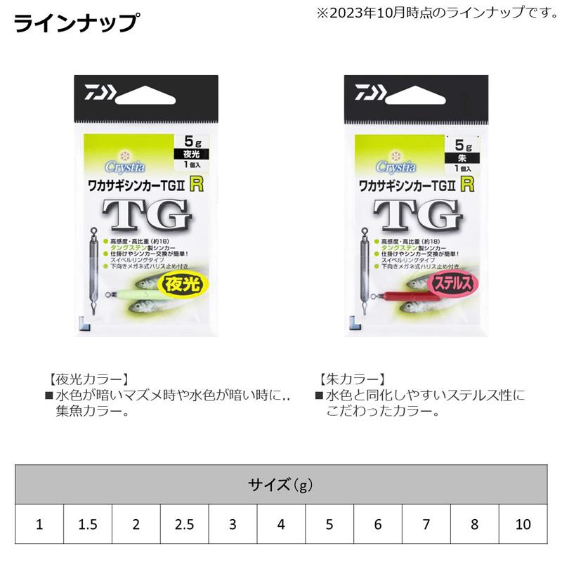 DAIWA（釣り） ダイワ クリスティアワカサギシンカーTG2 R 10g 夜光 : 釣具のFTO - 通販 - Yahoo!ショッピング