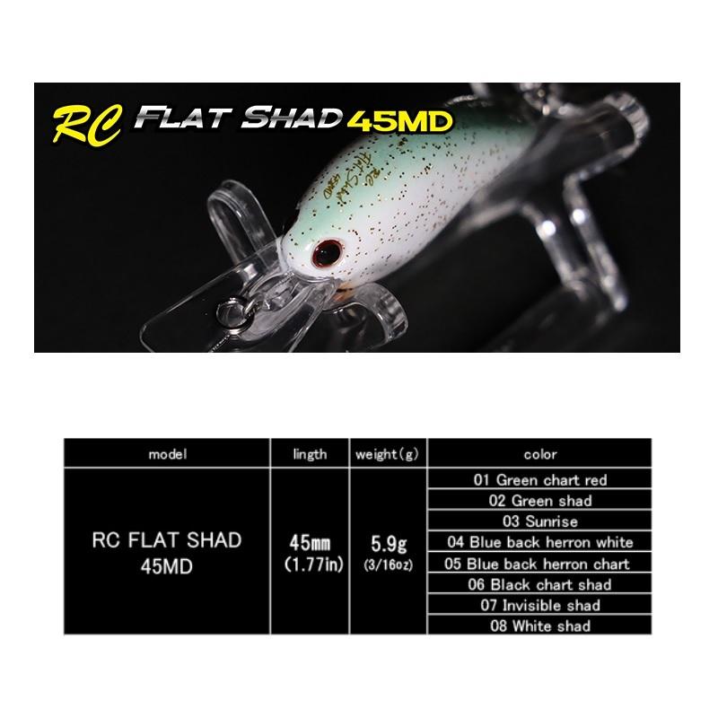 イチカワフィッシング RC FLAT SHAD 45MD 06 Black chart shad :4573391003241:釣具のFTO ...
