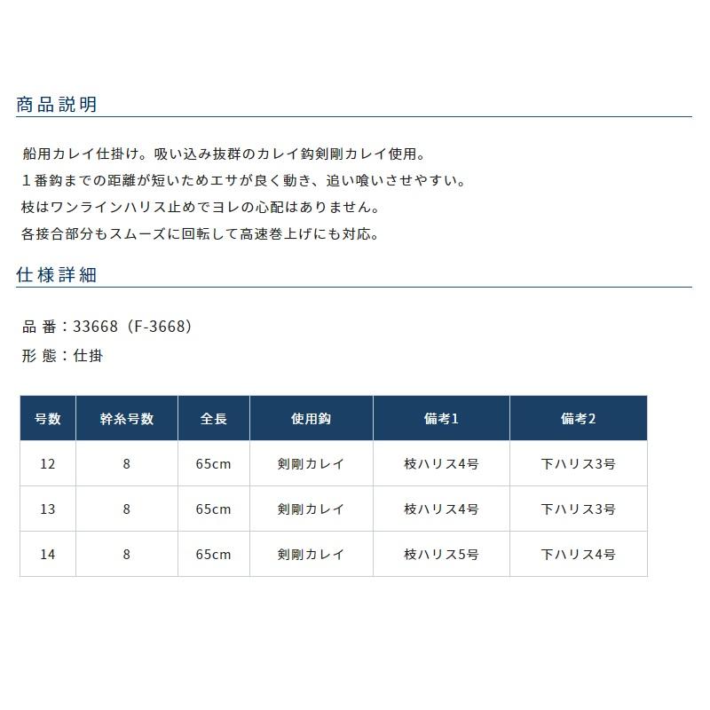 オーナー F-3668 剣剛カレイG65-3 12号 : 釣具のFTO - 通販 - Yahoo!ショッピング