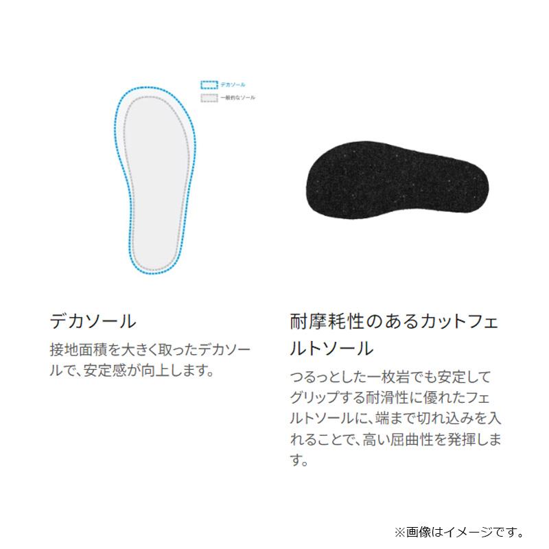 シマノ（SHIMANO） FT-043Xカットフェルトタビ(中割) L ブラック