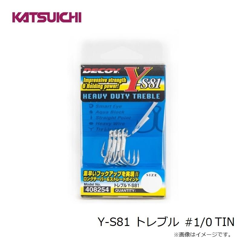 カツイチ Y-S81 トレブル #1/0 TIN :4989540408285:釣具のFTO - 通販 - Yahoo!ショッピング