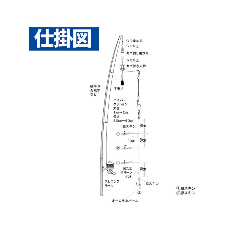 Hayabusa ハヤブサ HN132 ひとっ飛び オーロラMIXスキン 全長250cm 3-3 : 釣具のFTO - 通販 - Yahoo!ショッピング