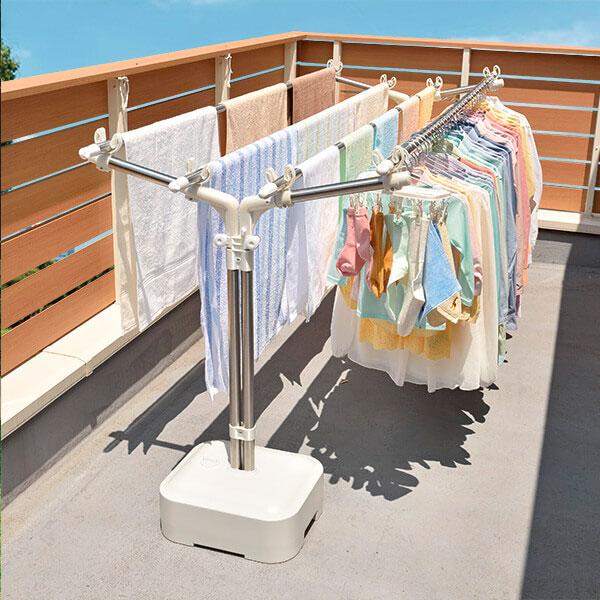 天馬 屋外物干しセット【竿2本付き】 ステンレス ブロー台付き物干し台 ＆ セキスイ 物干し竿 2.2〜 3m PS-28 + STN-3N : びーんず生活雑貨デポ - 通販 - Yahoo ...