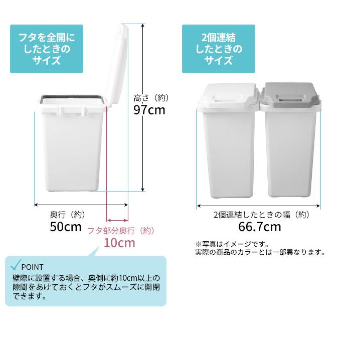 ゴミ箱 抗菌ペール 防臭 45JS 47L ホワイト GBED017 ｜ ごみ箱 おしゃれ パッキン付き 45L ゴミ袋 おむつ オムツ 日本製 : びーんず生活雑貨デポ - 通販 ...