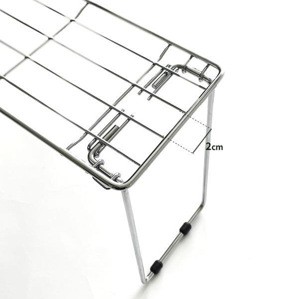 パール金属 キッチン 収納 ストレージセレクト コンロ奥ラック 600（足折れ式） 幅62×奥行15×高さ11.5cm HB-6069 ...