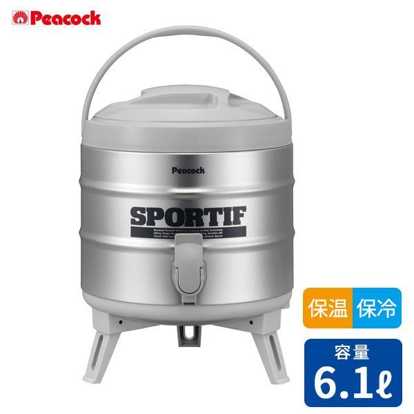 ピーコック ステンレスキーパー 6.1L グレー INS-60K ｜ 保温 保冷 抗菌 スポーツ飲料OK ウォータージャグ 大容量 日本製 部活 :1196237:びーんず生活雑貨デポ ...