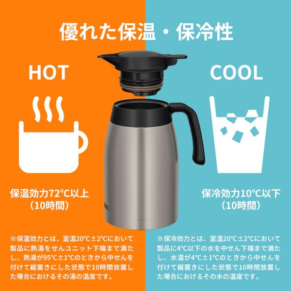 THERMOS サーモス ステンレスポット 1.5L TTB-1501（ブラウンゴールド / クリームホワイト マットブラック ステンレスマット） : びーんず生活雑貨デポ - 通販 ...