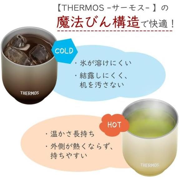 THERMOS（サーモス） ティーポット + カップ x 2個セット 保冷 保温 (ポット700ml+カップ300ml) ラッピング 包装 ...