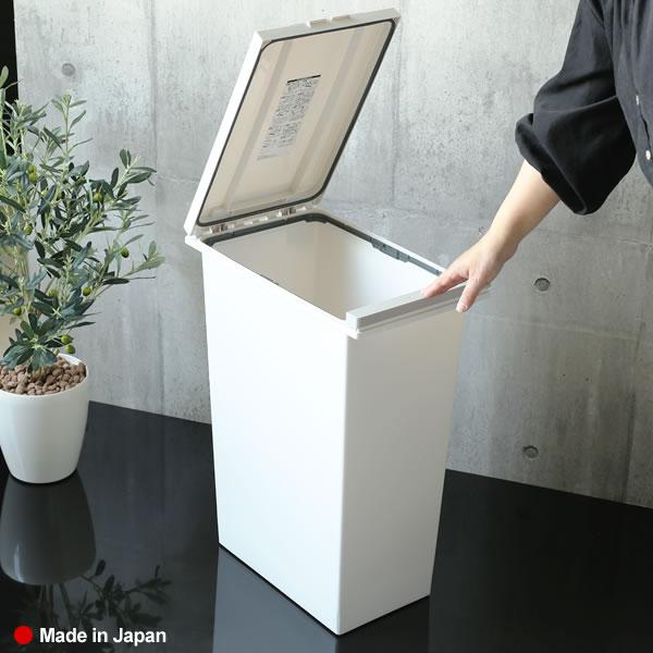 アスベル ゴミ箱 キッチン エバンMP 密閉 プッシュペール 45L ホワイト/ブラック ｜ ごみ箱 白 45リットル パッキン付き 臭わない : びーんず生活雑貨デポ - 通販 ...
