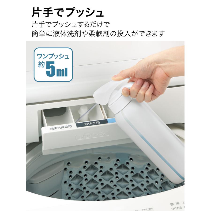 リッチェル hover（ホバー） マグネット液体洗剤ボトル 500ml 2個セット ホワイト/ダークグレー ｜ 詰め替えボトル 洗濯洗剤 柔軟剤 : びーんず生活雑貨デポ - 通販 ...