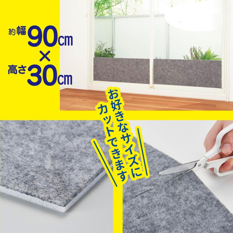 アール 断熱シート 断熱保温パネル+結露吸水 高さ30cm ｜ 寒さ対策 90×30cm 結露対策 カビ対策 冷え防止 窓 窓ガラス 粘着シート かわいい : びーんず生活雑貨デポ - 通販 ...