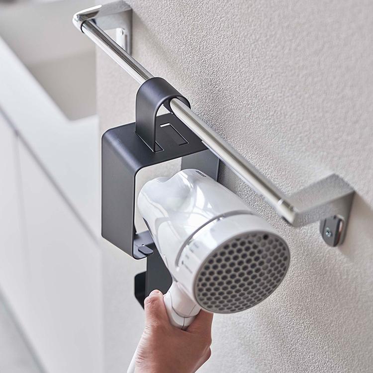 引っ掛けドライヤーホルダー タワー 【 ドライヤー ドライヤー収納 ドライヤーホルダー 引っ掛け収納 】[山崎実業] LF570B05 ...