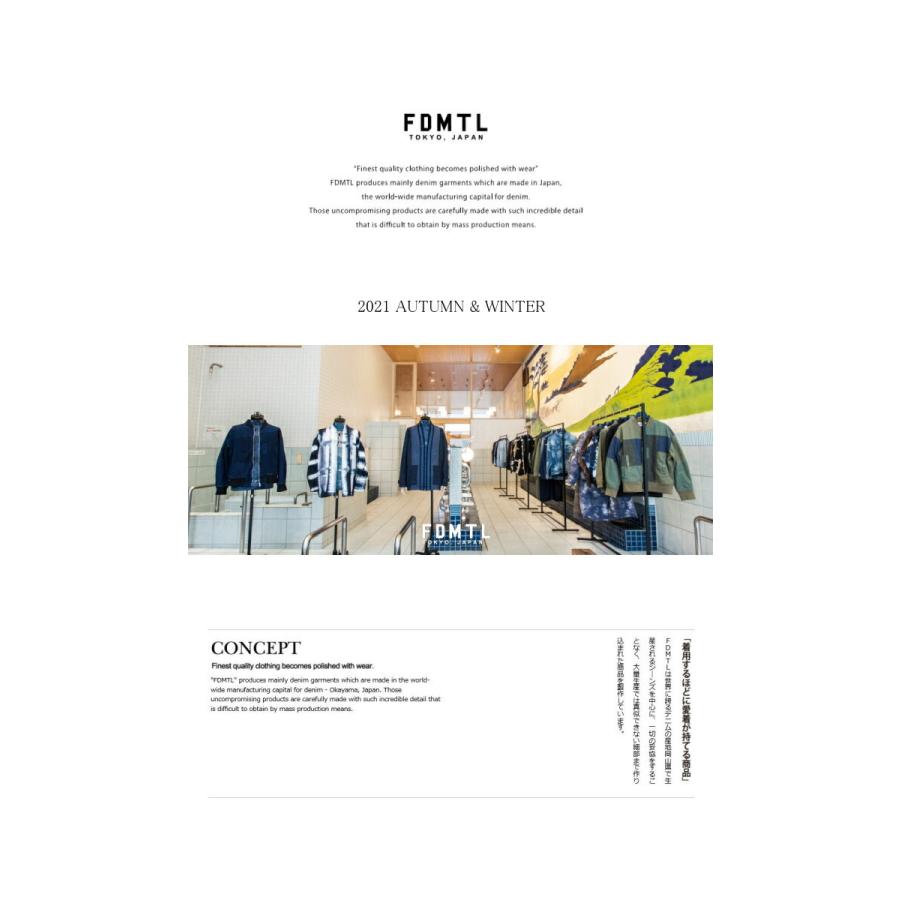 FDMTL FDMTLFDMTL PATCHWORK COVERALL JACKET RINSEパッチダーク カバーオール ワンウォッシュ fa21jk35r 日本製 FUNDAMENTAL ...