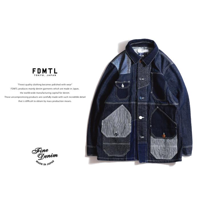 FDMTL fa24jk11r PATCHWORK COVERALL JACKET RINSE パッチダーク デニム カバーオール ワンウォッシュ 日本製 : YIELD - 通販 ...