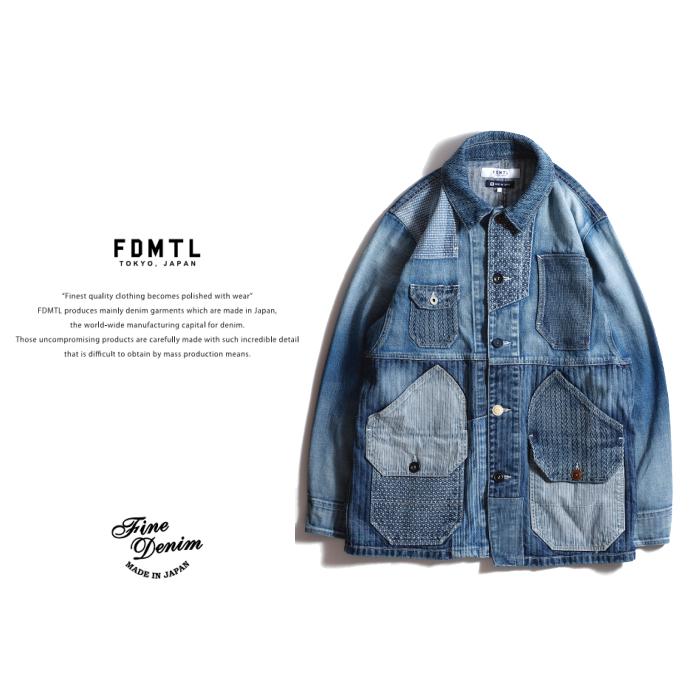 FDMTL fa24jk11u PATCHWORK COVERALL JACKET 3YR WASH パッチワーク デニム カバーオール 3年加工 日本製 :fm-fa24jk11u ...
