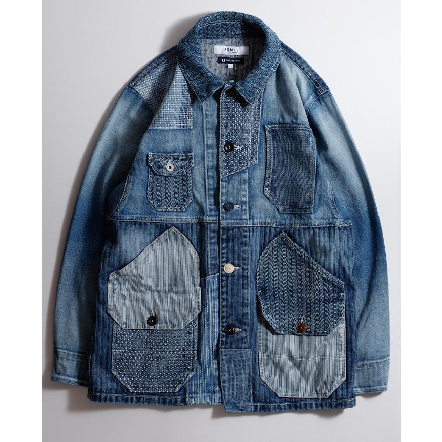 FDMTL fa24jk11u PATCHWORK COVERALL JACKET 3YR WASH パッチワーク デニム カバーオール 3年加工 日本製 :fm-fa24jk11u ...