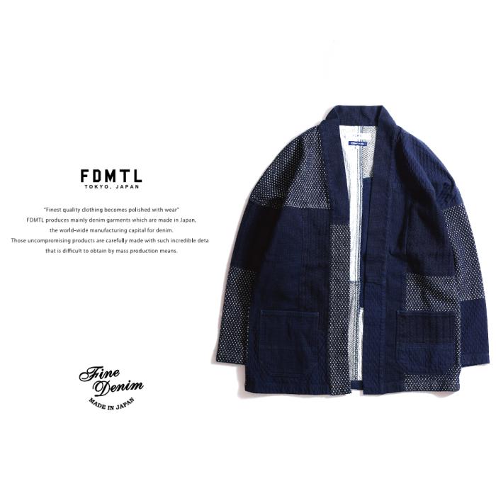 FDMTL fa24jk21r PATCHWORK HAORI JACKET RINSE パッチワーク 羽織りジャケット ワンウォッシュ 日本製 岡山児島製 : YIELD - 通販 ...