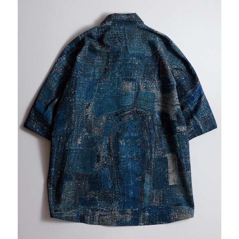 FDMTL fa24sh24 PRINTED BORO S/S SHIRT 襤褸 刺子調 プリンテッド 半袖シャツ 日本製 FUNDAMENTAL : fm-fa24sh24 : YIELD ...