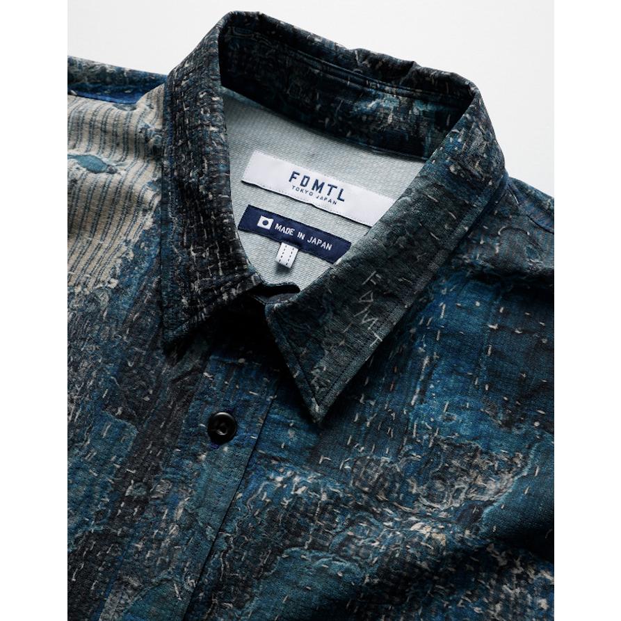 FDMTL fa24sh24 PRINTED BORO S/S SHIRT 襤褸 刺子調 プリンテッド 半袖シャツ 日本製 FUNDAMENTAL : fm-fa24sh24 : YIELD ...