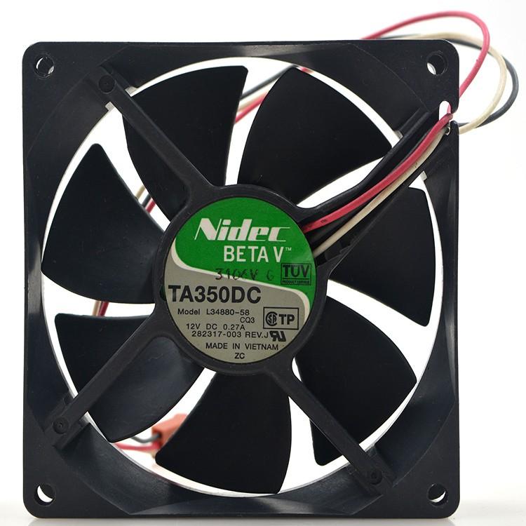 Nidec TA350DC L34880-58 12V 0.27A 9025 9cm CPUファン : EmonoStore - 通販 ...
