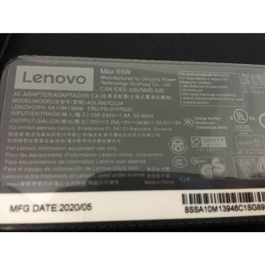 新品 Lenovo ThinkPad X280 X380 X390 X395 E480 E485 E580 T490 T490s Type-C 電源 ACアダプター 充電器 20V 3.25A ...
