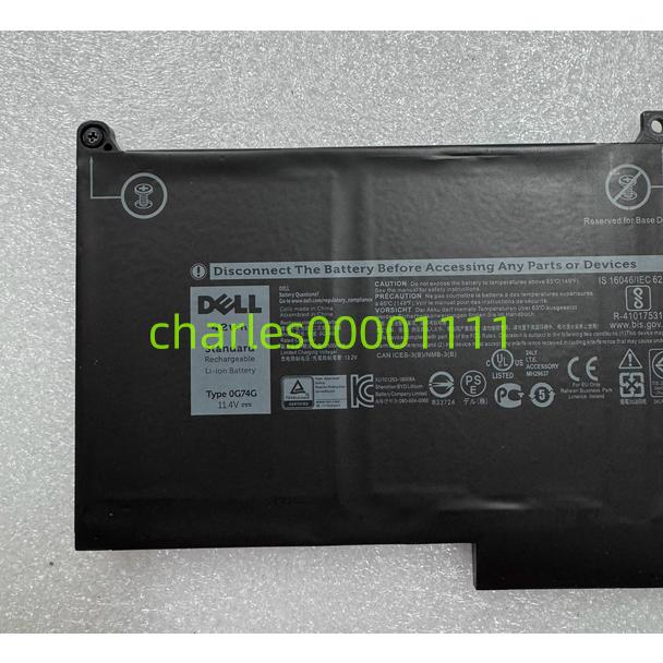 新品 DELL Latitude 7280 7290 7390 7480 7480(6GLXLH2)用 内蔵バッテリー0G74G 0NF0H ...