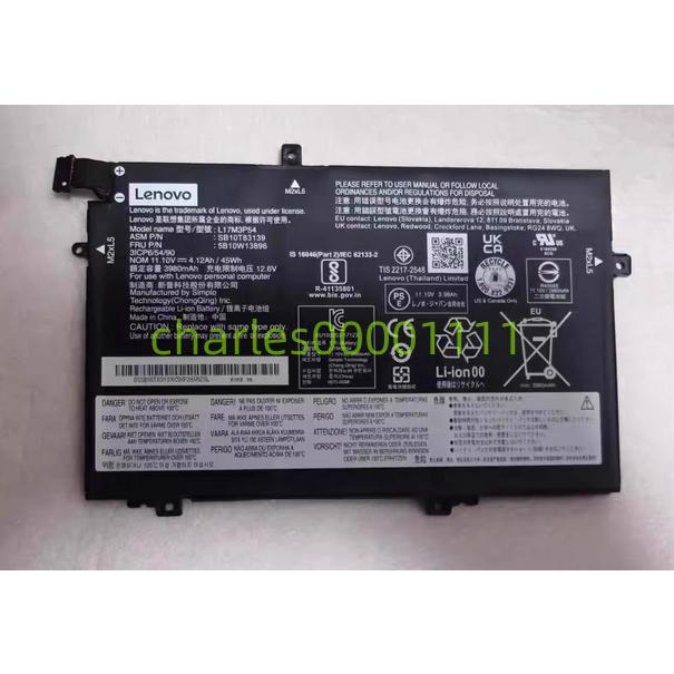 新品 Lenovo Thinkpad L480 L580 L490 L14 L590用 内臓バッテリーL17C3P52 L17L3P52 ...