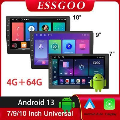 Essgoo-カーマルチメディアプレーヤー ビデオプレーヤー 2ディン ラジオ Carplay Android 4g 64g 7インチ 9インチ 10インチ GPS fm wifi日産 キア ...