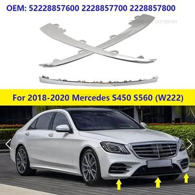 【並行輸入品】 装飾用フロントバンパートリム モールディング s450 s560 w222 2018-2020 2228857600 ...