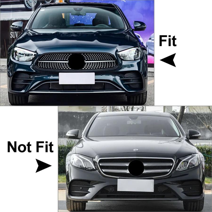 メルセデスベンツ 車 フロントバンパープロテクター ウィング 装飾アクセサリー 2個 eクラス w213 e260 e300 e53 2021 2022 2023 :ykn15181 ...
