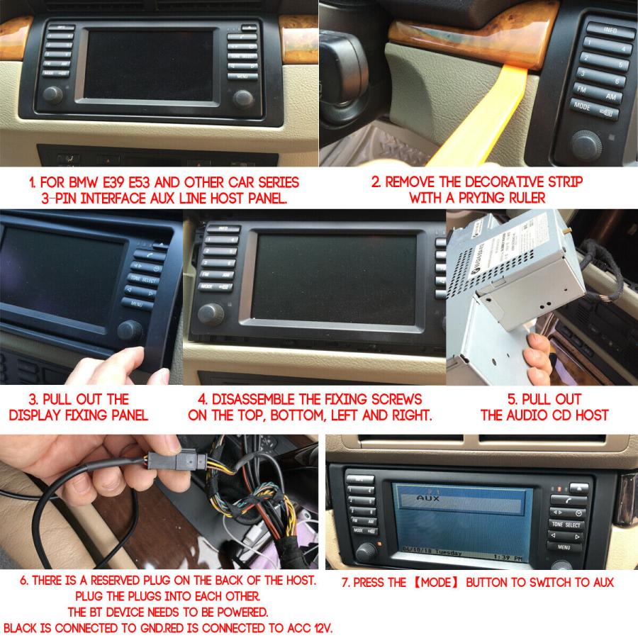 【並行輸入品】 bmw e54 e39 e46 e38 e53 x5 カーオーディオアダプター Bluetooth 5.0 hifiケーブルアダプター マイク付き : YKNshop - 通販 ...