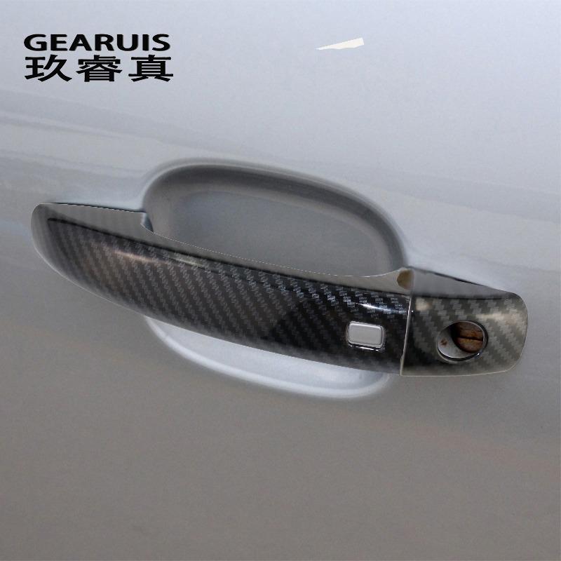 カースタイリング ドアハンドル カバー アウディA4 B8 Q5 Q3 カーボン ドアノブトリム : YKO Store - 通販 - Yahoo!ショッピング