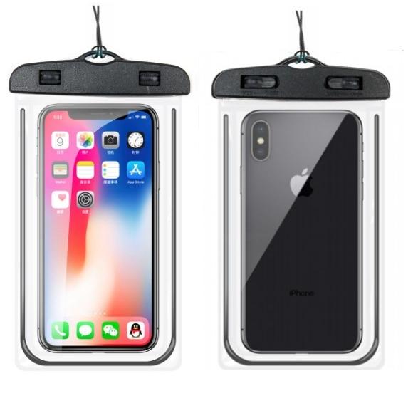 【並行輸入品】防水スマホケース F007 《ブラック》 夜間発光 蛍光設計 ストラップ付き タッチパネル操作可能 高感度 高防水(定形外郵便 ...