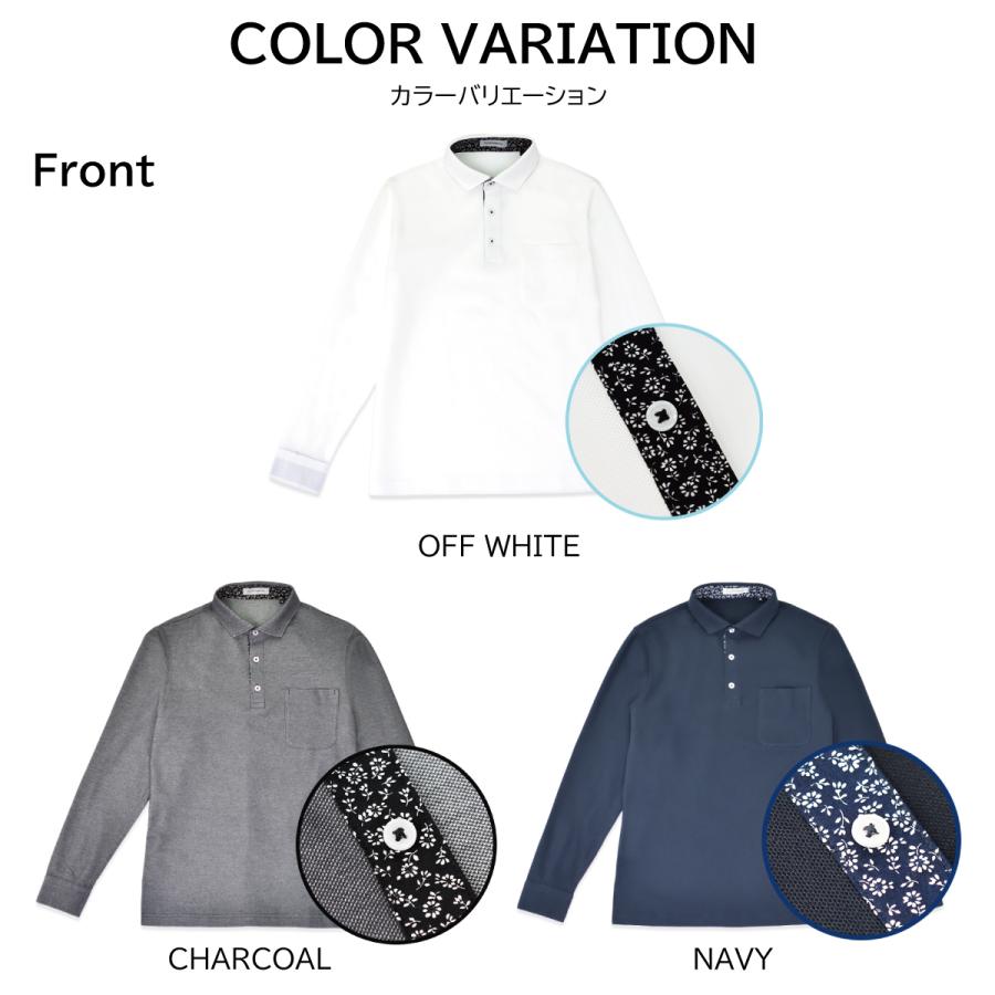 ポロシャツ メンズ カジュアルポロシャツ 長袖 長袖ポロシャツ イージーケア 吸汗速乾 FL22FW-002M a/w : Y.M.F STORE - 通販 - Yahoo!ショッピング