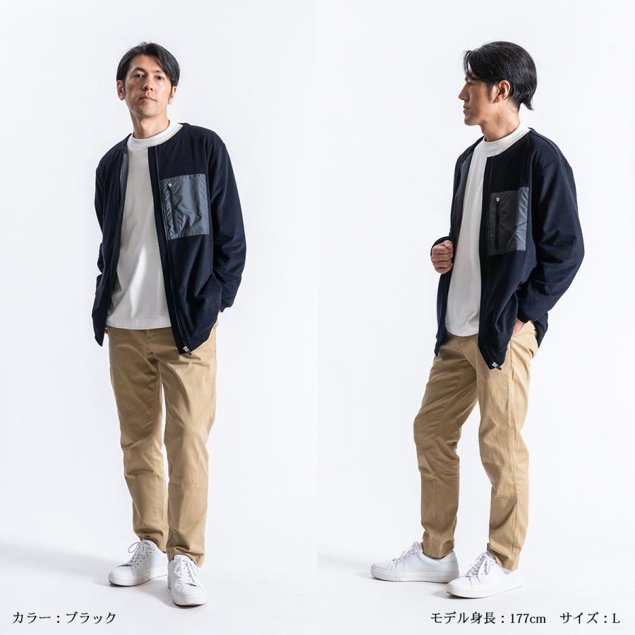 ブルゾン フリース メンズ フリースジャケット モコモコ 表起毛 日本製 ノーカラー カジュアル 起毛 M L XL FL22FW-017M a/w : Y.M.F STORE - 通販 ...