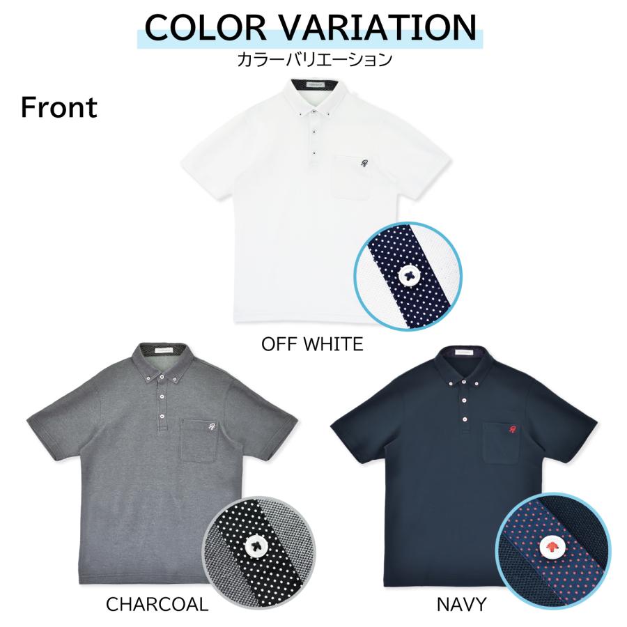 ポロシャツ メンズ 半袖 吸汗速乾 ドライ 無地 ポケットあり ボタンダウン オフホワイト ネイビー チャコール FL22SS-012M : Y.M.F STORE - 通販 - Yahoo ...