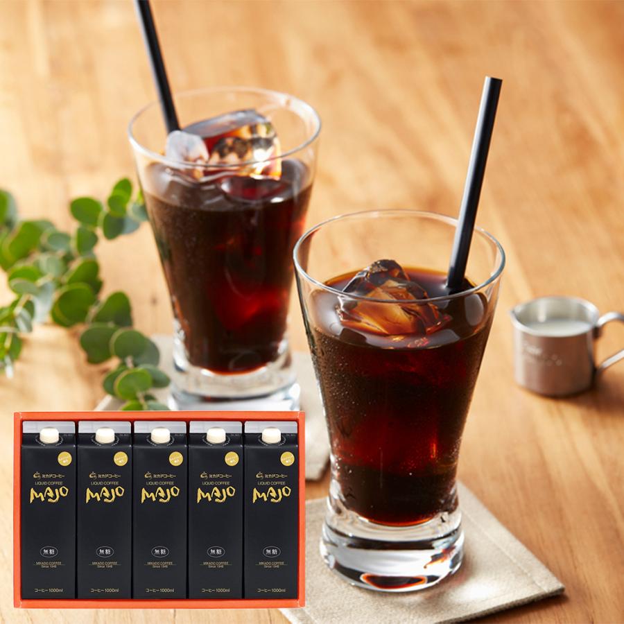【倉入れ】東京 「ミカド珈琲」 MAJOリキッドコーヒー無糖ギフト(ケース入数：4セット,ロット：1) 贈物 産地直送 : Yamamoto ...