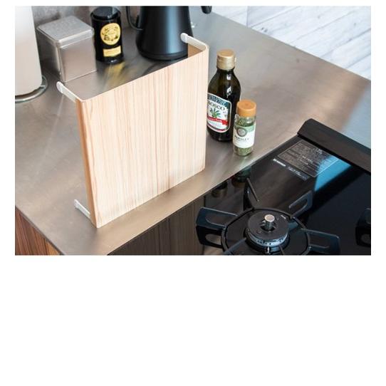 コンロカバー 1口 作業台 おしゃれ 北欧 台 スチール 幅24cm キッチン雑貨 ホコリ ほこり 油跳ね防止 お皿置き 木目 ガスコンロ用 完成品 新生活 TEER ID004 : 山瀬 ...