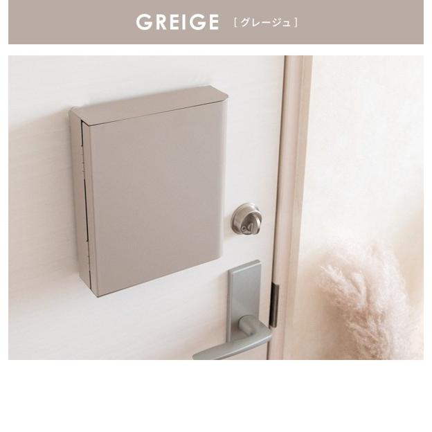 キーボックス 鍵収納 カギ 箱型 ボックス BOX 扉付き おしゃれ 鍵置き 保管庫 車のキー対応 完成品 シンプル スリム コンパクト 幅20cm 北欧 ピンク TEER ID004 ...