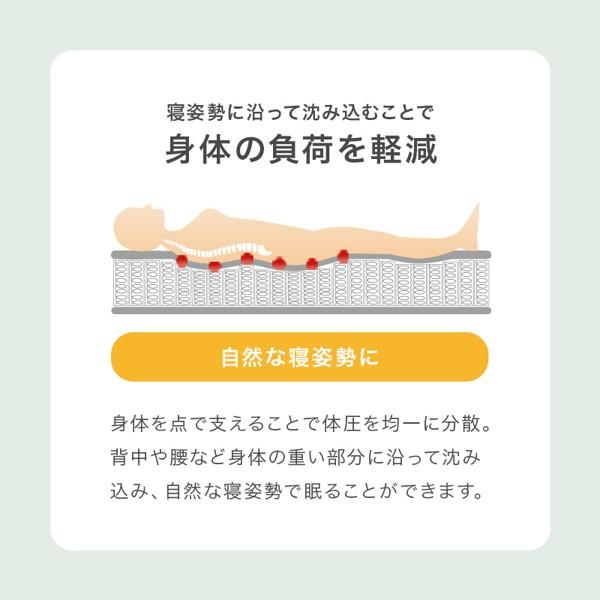 マットレス セミダブル 単品 ポケットコイル 厚さ20cm 体圧分散 腰痛対策 通気性 湿気対策 高品質 高密度 丈夫 シンプル 新生活 ID005 : 山瀬インテリア - 通販 ...