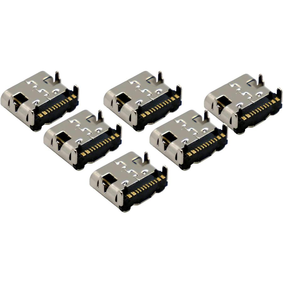 YMS PARTS【6個入】USB Type-Cコネクタ 電源供給用 基板取付用 (6) :YMS-USBC-CONECT06:YMS ...