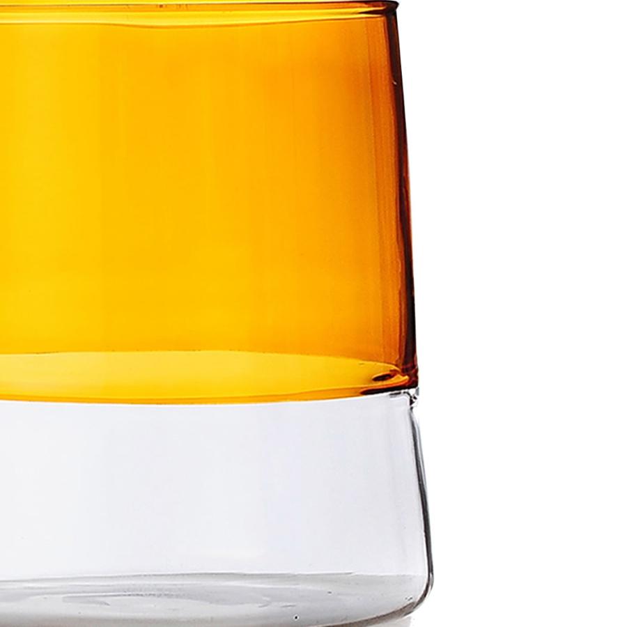 ICHENDORF MILANO Light COLORE clear/amber カラーグラス 2色切替え タンブラー ウォーター 透明 ...