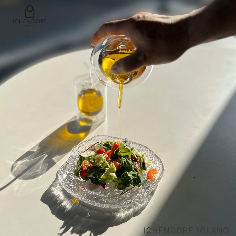 イッケンドルフ ミラノ スフェラ オリーブオイルボトル ダブルウォール ガラス Sfera olive oil bottle ...